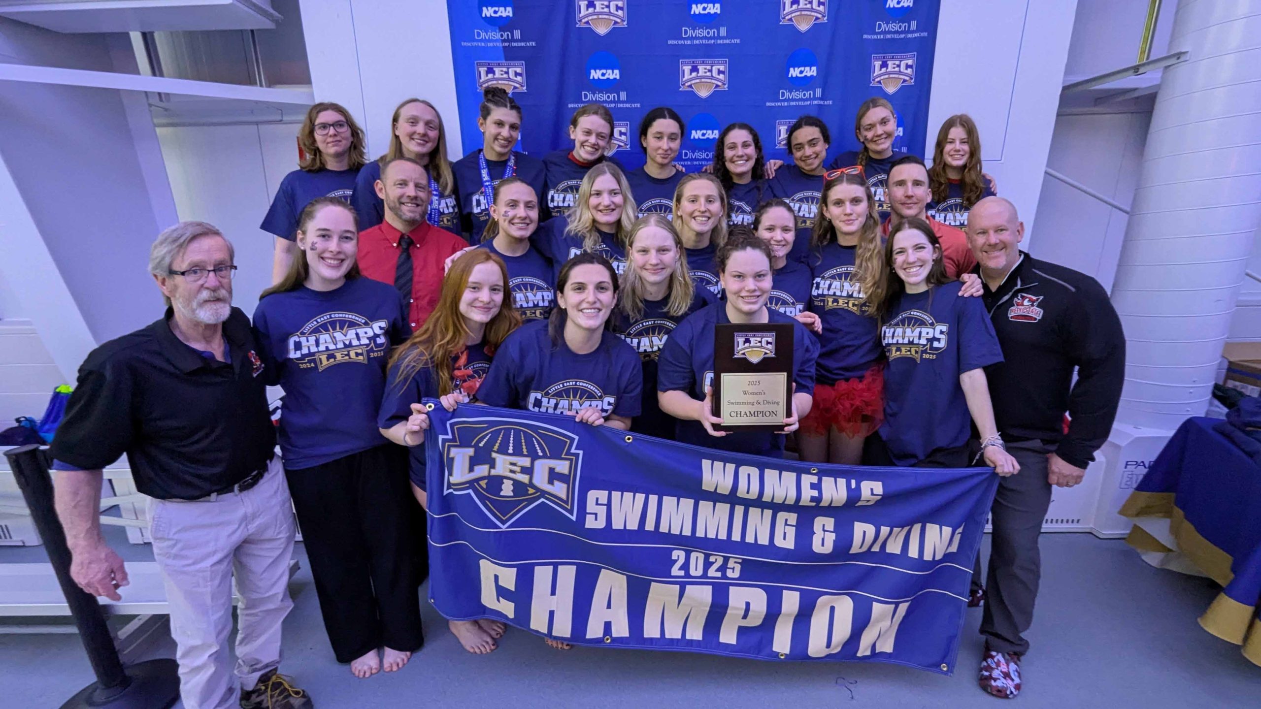 Women’s swim & dive win conference title – The Equinox